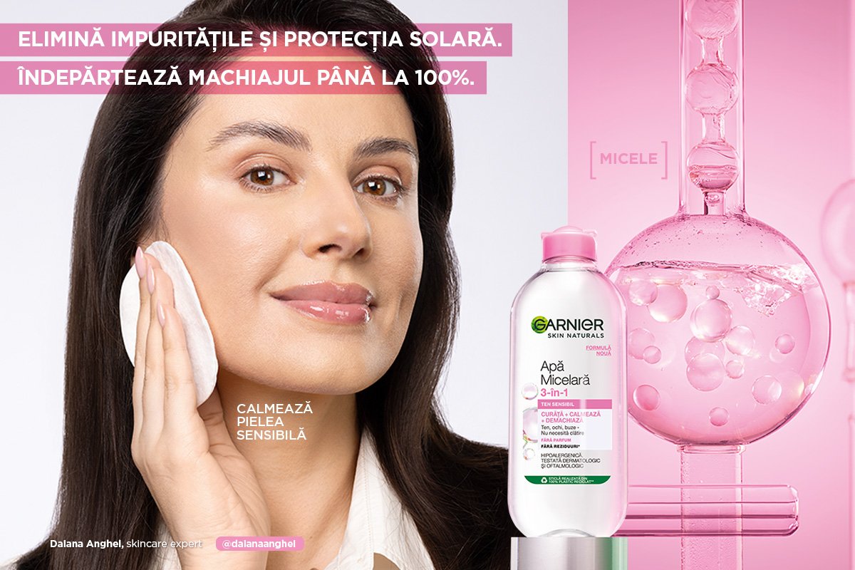 Apa Micelara Garnier Skin Naturals pentru ten sensibil